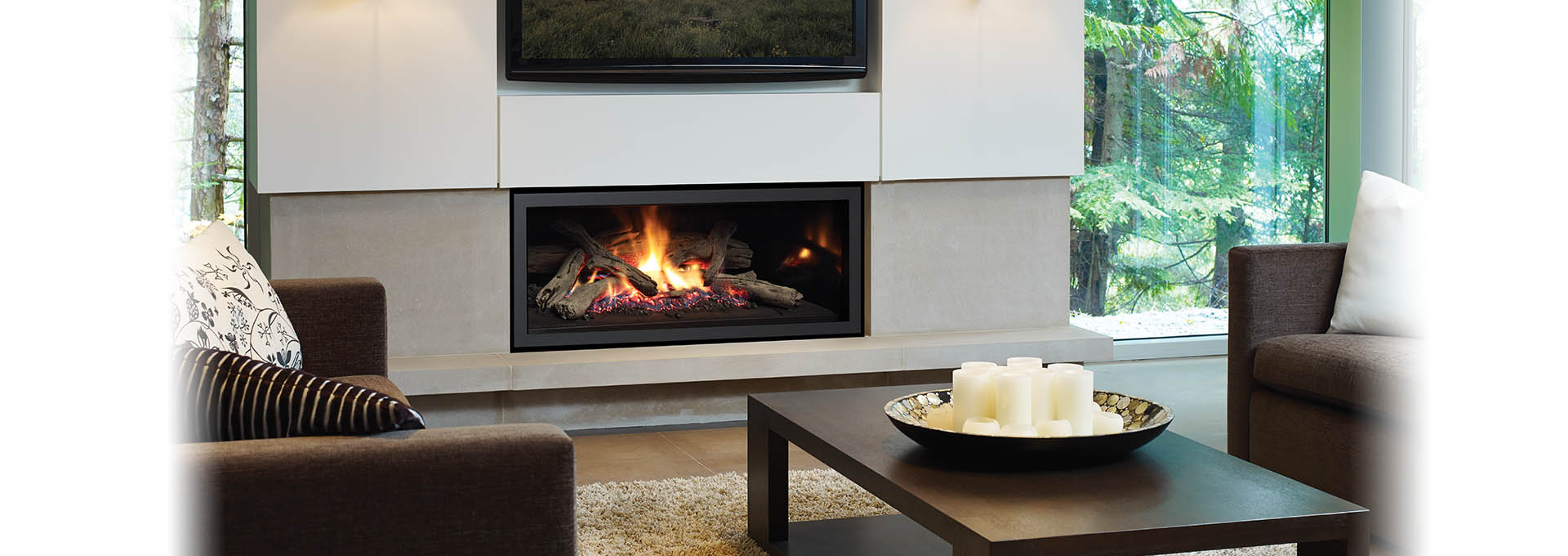 U900E High-Heat Linear Gas Fireplace | Regency